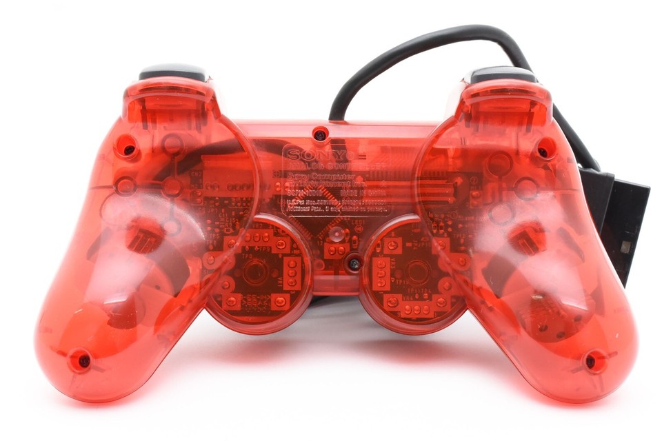 Sony PS2 Analog Controller Dual Shock 2 Crimson Red w/Case Tested Good ...