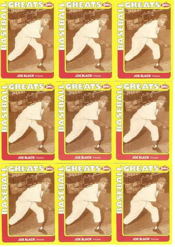 18 CARD JOE BLACK BASEBALL CARD LOT 317 | eBay