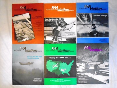 FAA GENERAL AVIATION NEWS DOT SAFETY MAGAZINE ENGLISH LOT OF 6 FULL ...