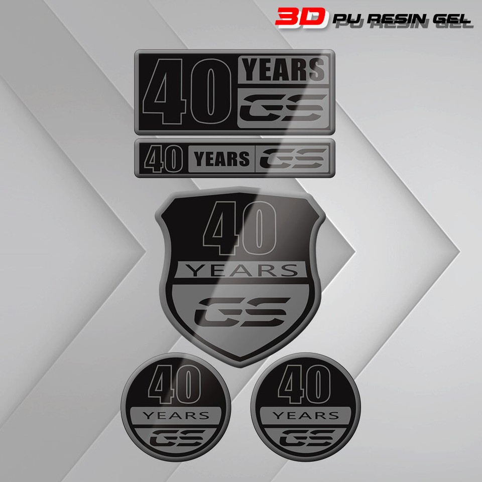 3D Tank Pad 40 Years Sticker For BMW R1200GS R1250GS F700GS F850GS ...
