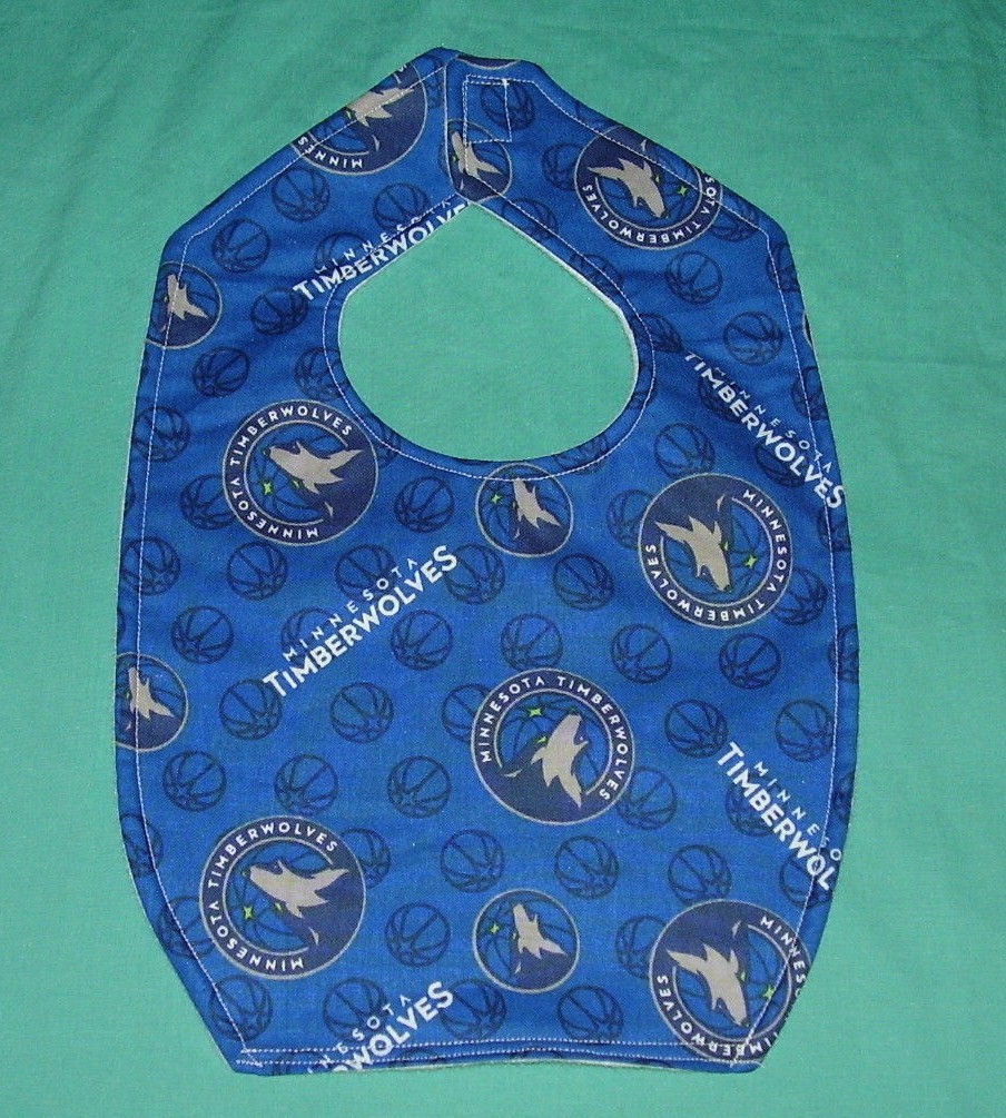.NEW Handmade BABY CHILD BIB MINNESOTA TIMBERWOLVES BASKETBALL /SHIP ...