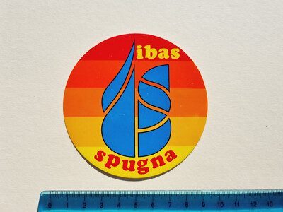 Autocollant Ibas Éponge Timbre Autocollant 80s Vintage Original | eBay