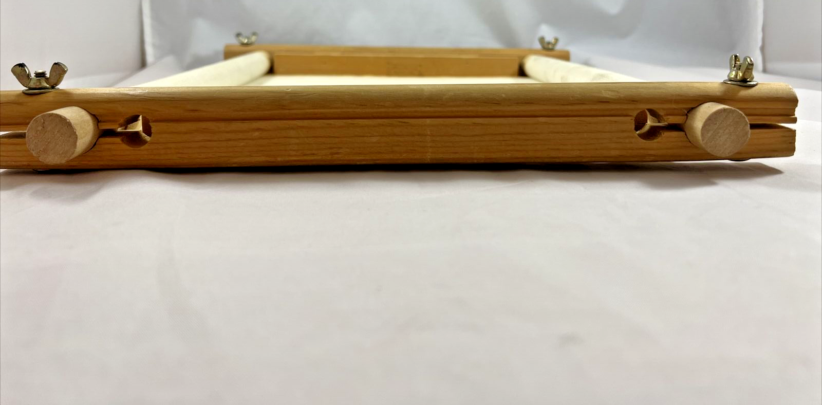 VTG Wooden Scroll Frame Needlework Cross Stitch Needlepoint Embroidery ...