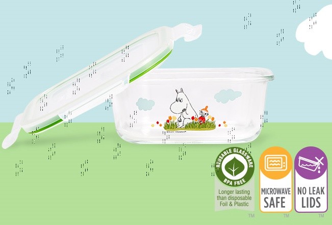 [MOOMIN x PYREX] Square closed container 790ml | eBay