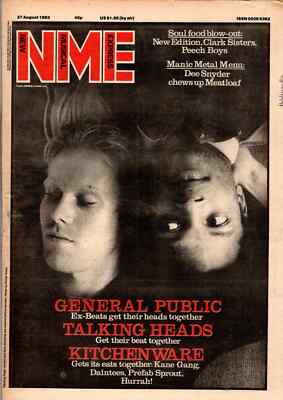 Magazine - NME (UK) Aug 27th 1983 General Public | eBay Australia