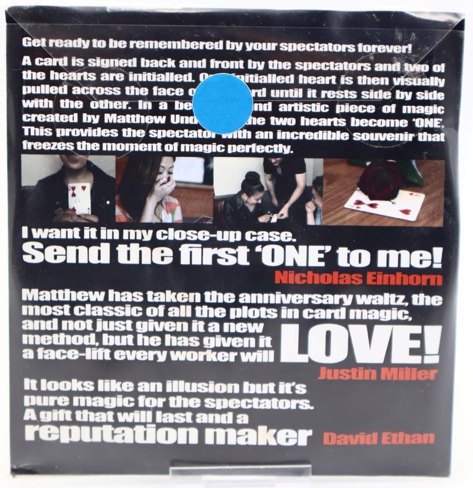 One (Blue Gimmick) by Matthew Underhill Card Magic Trick | eBay