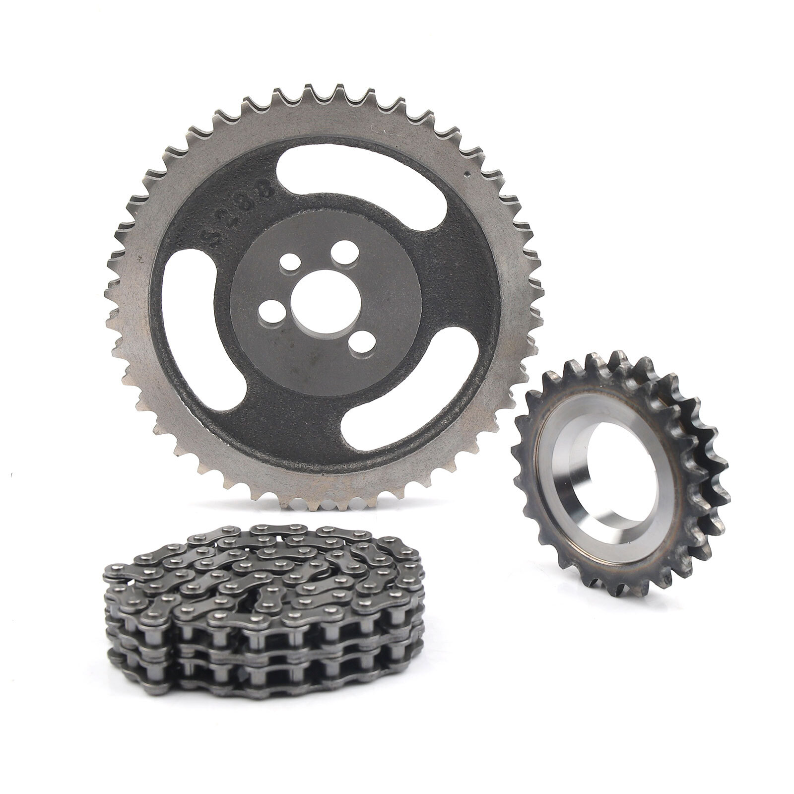 HD Double Roller Timing Chain Set for Chevrolet SBC 5.7L 283 305 327 ...