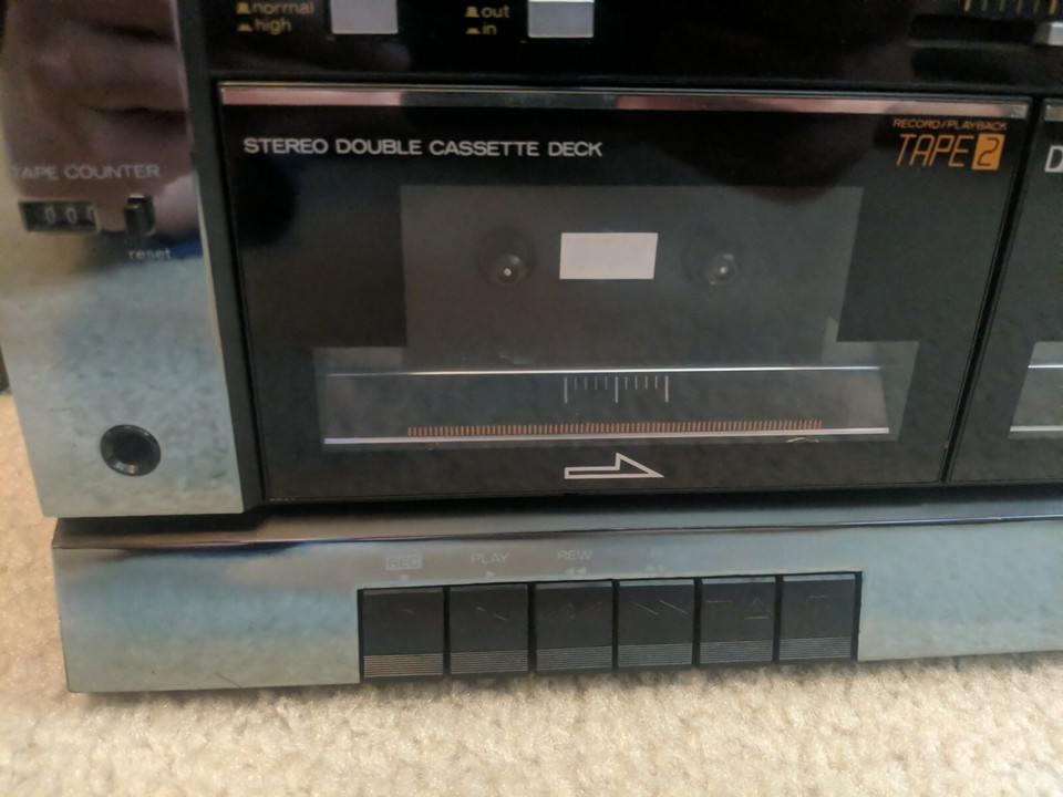 VTG Mitsubishi CD Cassette Receiver DA-50R W/ 2 Mitsubishi SS-50 Speakers Read | eBay