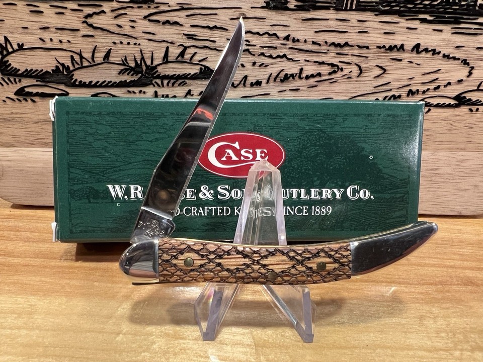 Case XX Snake Skin Oak Pakka Wood Tiny Toothpick w/ Box # 08254, 710096 ...