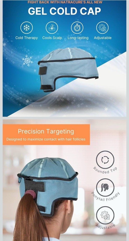 Natra Cure Advanced Instant Cooling Gel Cap Reduce Hair Loss During ...