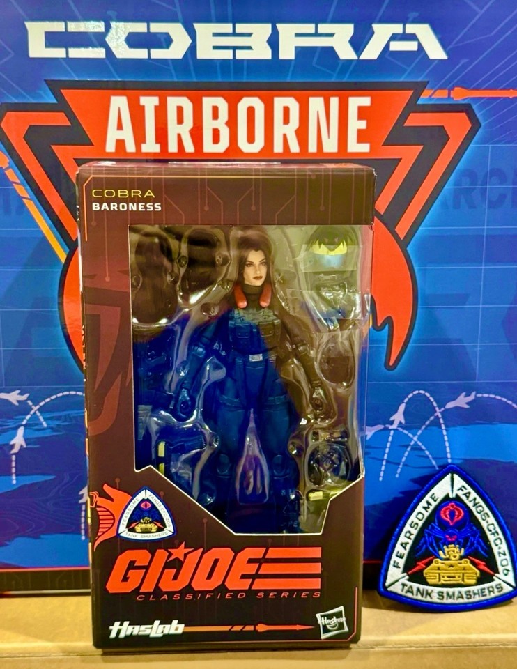 GI JOE HASLAB CLASSIFIED WILD WEASEL, BARONESS, & GUNNER 3-FIGURE LOT ...