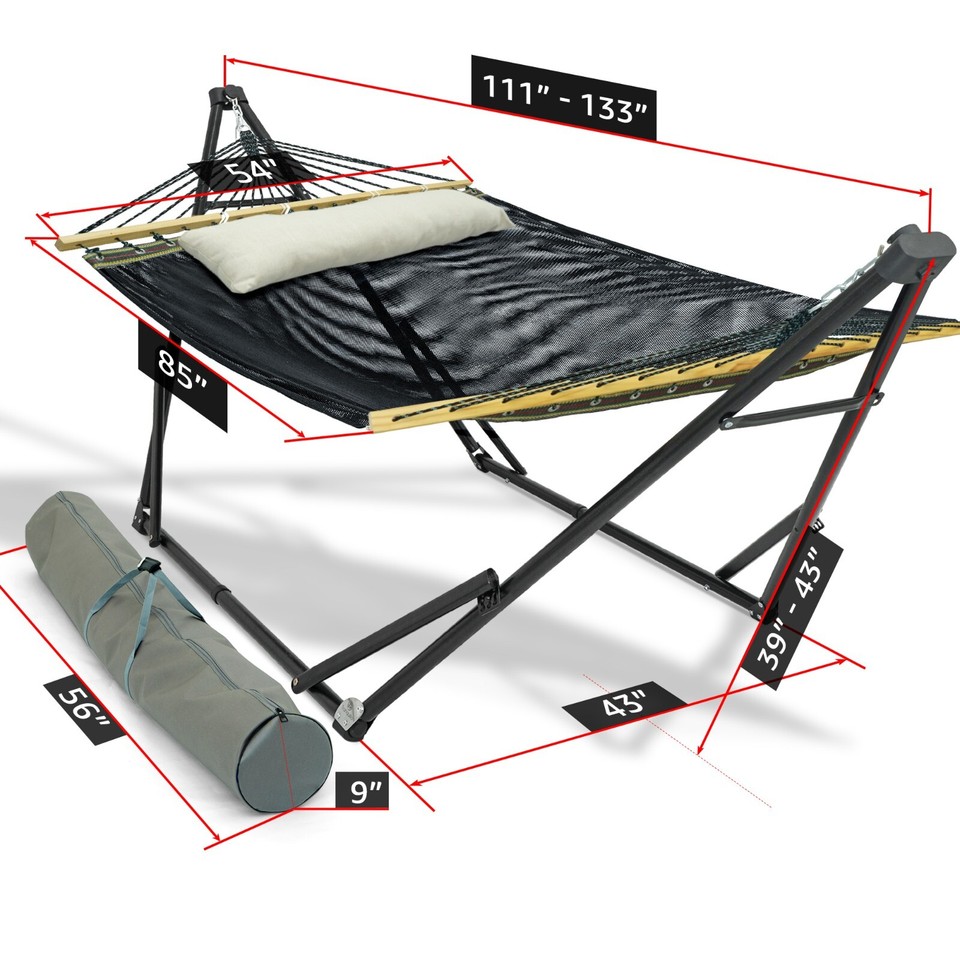 Tranquillo Unity Adjustable Hammock Stand, Hammock 800lbs Patio ...