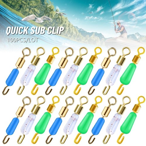 Fast Link Durable Fishing Swivels Snap 8 Word Ring Rolling Connector ...