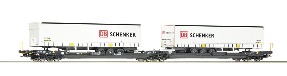 ROCO 77390 Double Pocket Car DB Schenker Optional Märklin Axles Free | eBay