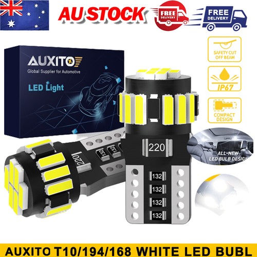 2x T10 LED W5W 194 168 18SMD Car Wedge Tail Parking Plate Light Bulb ...