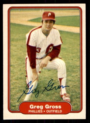 1982 Fleer Baseball #246 Greg Gross Signed Autograph (no COA) | eBay