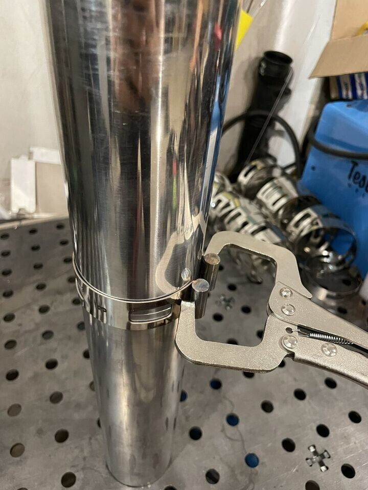 2pcs 2SP Exhaust Intake Pipe Tacking Bands for welding/fabrication 2.5 ...