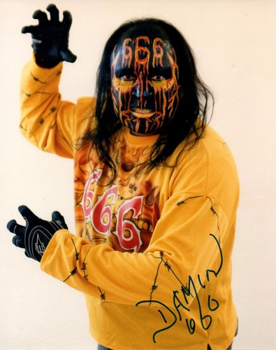 Damian 666 Signed 8x10 AAA Wrestling Promo Photo WCW Wrestler Lucha ...
