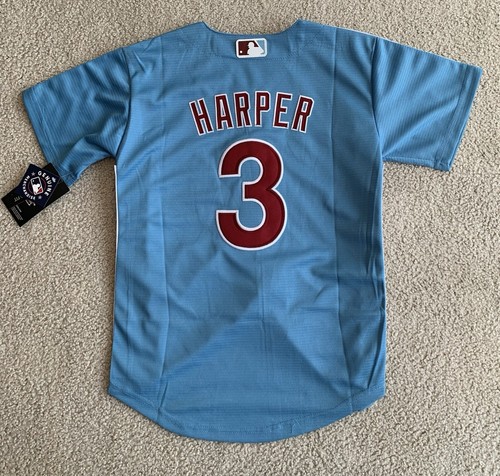 NWT Men’s Nike Philadelphia Phillies Powder Blue Bryce Harper Jersey ...