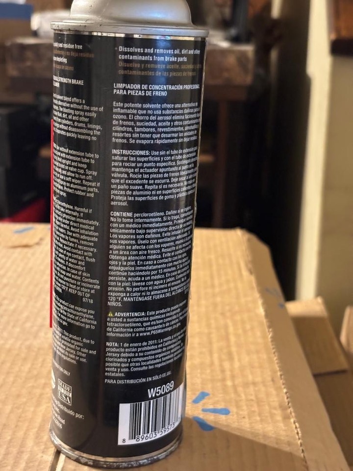 Wearever (CARQUEST) Brake Parts Cleaner - Non-Flammable -1lb 3 Oz | eBay