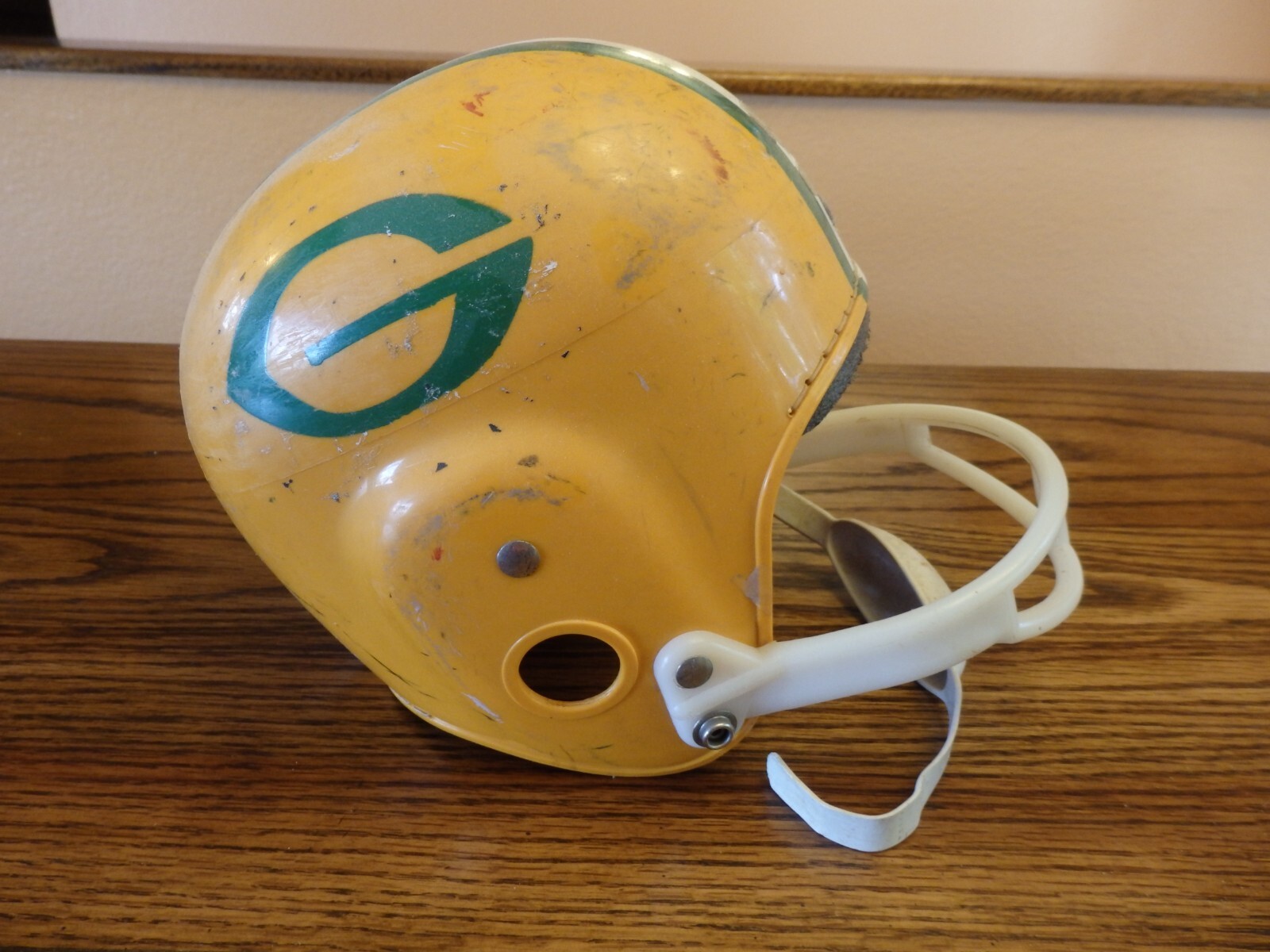 Vintage 1961 Green Bay Packers First Helmet Logo Youth Super Rare ...