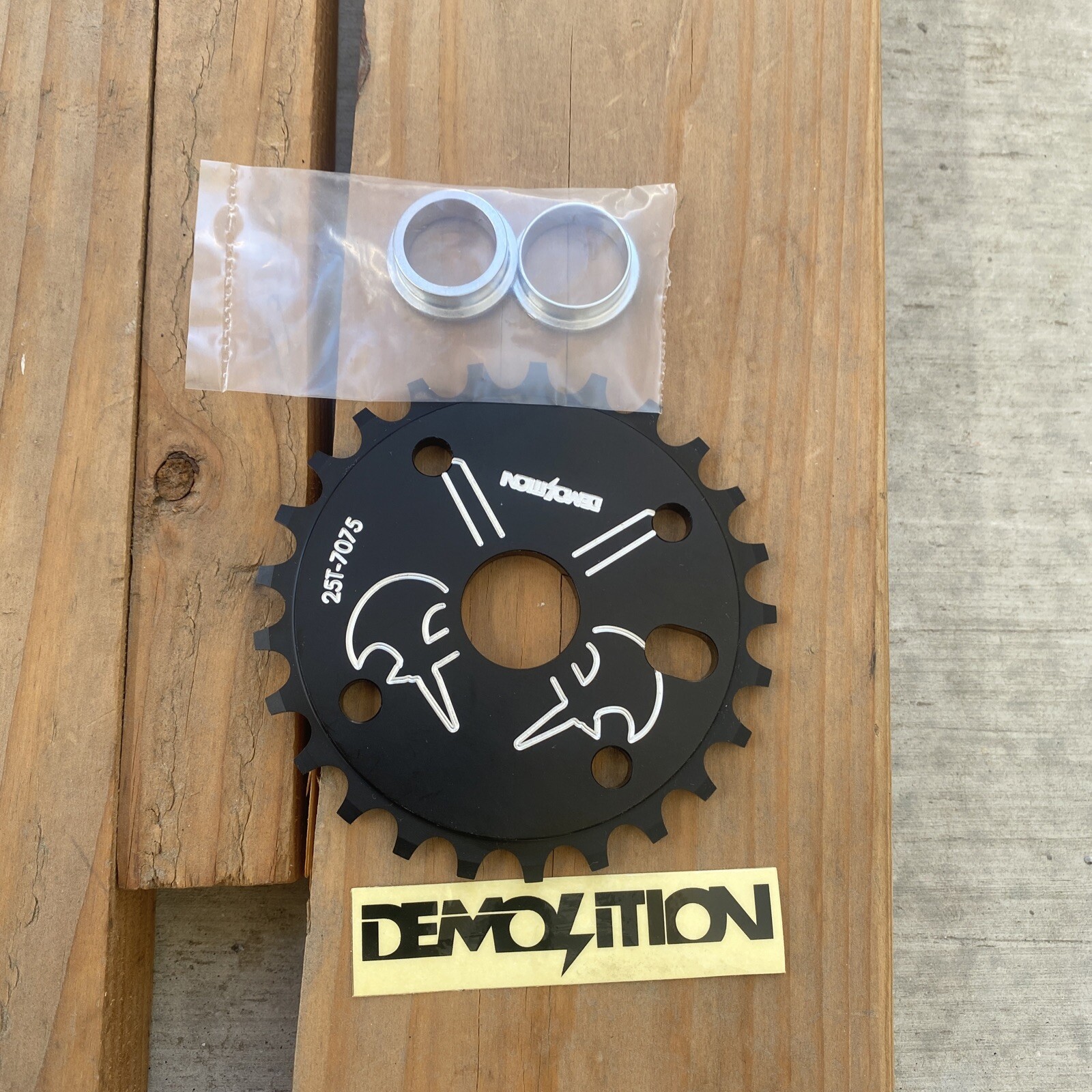 DEMOLITION BMX BIKE MARKIT v3 BICYCLE SPROCKET 25T BLACK DENNIS ENARSON ...