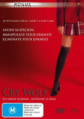 Cry Wolf (DVD) Highschool Thriller Movie - Lies Murderer - RARE FILM ...