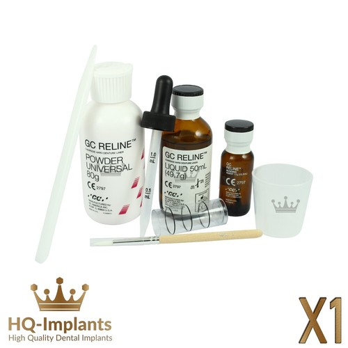 GC Dental Hard Chairside Denture Reline Self Curing Material Resin MMA ...