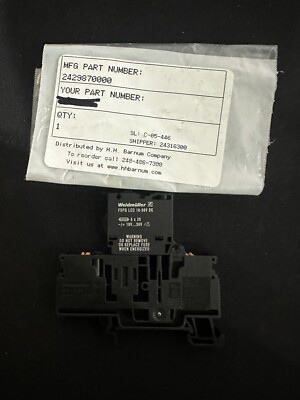 Weidmuller Wiring Terminals AFS 4 2C 10-36V BK, 2429870000 | eBay