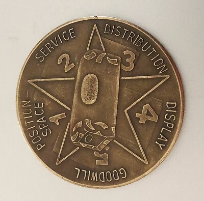 VTG Military Success Coin / Token: Space Service Distribution Display ...