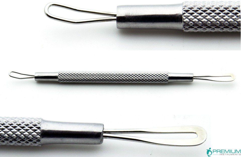 Comedone Remover Blackhead Acne Whitehead Blemish Extractors SET OF 3 ...