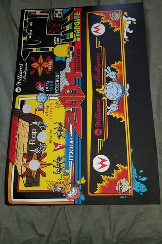 Williams Multigame Robotron 2084 Stargate Arcade Control Panel Overlay ...