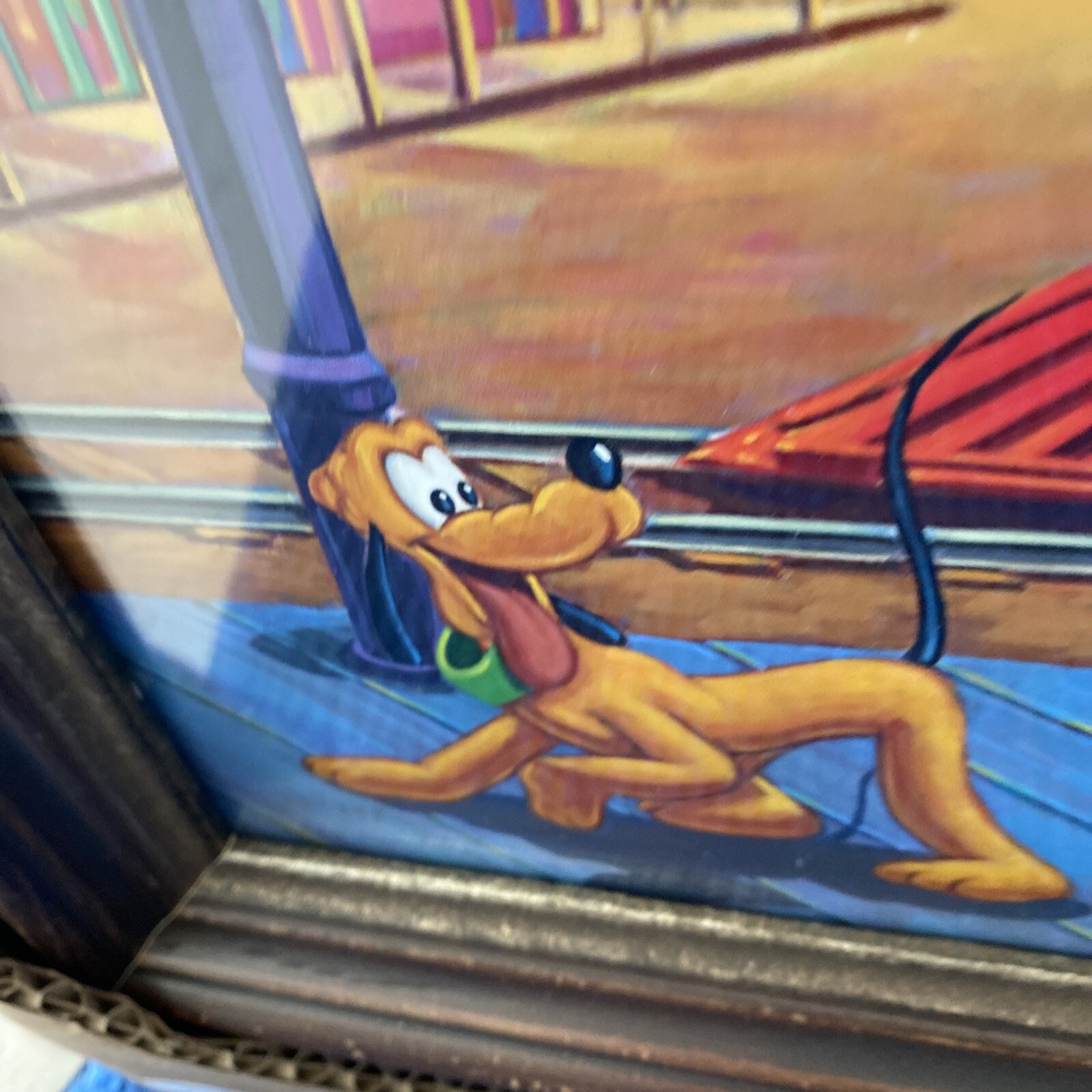 Disney Fine Art Mickey Fab 5 & Daisy Train Station Signed Manuel ...