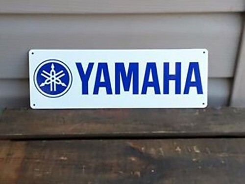 YAMAHA MOTORCYCLE DEALER/SERVICE GARAGE ART DECOR METAL SIGN 4x12 50062 ...
