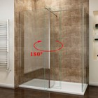 Walk In Shower Enclosure With Flipper Panel Wet Room 8mm NANO Glass ...