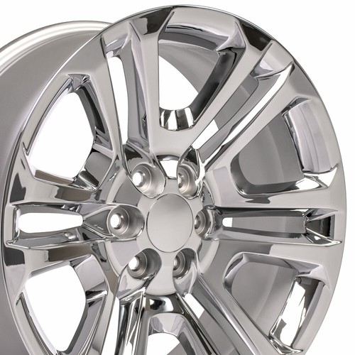 22x9 Wheel Fits Chevrolet Silverado Sierra Chrome CK158 GMC Truck Rim ...