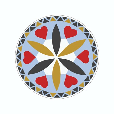 Pennsylvania Dutch Hex Sign - Design 11 - Wall Decal - Indoor or ...