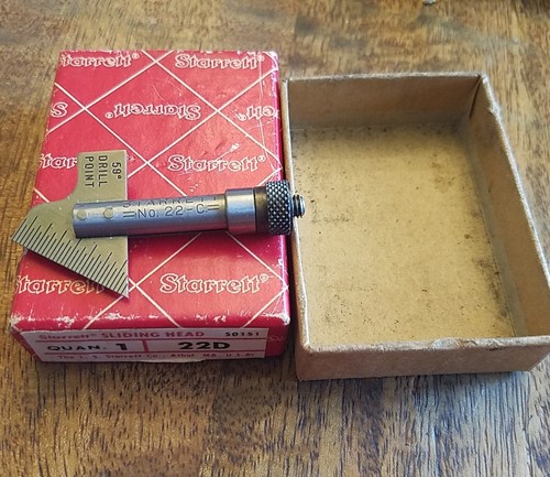 STARRETT 22D DRILL POINT GAGE FOR 22C RULER | eBay