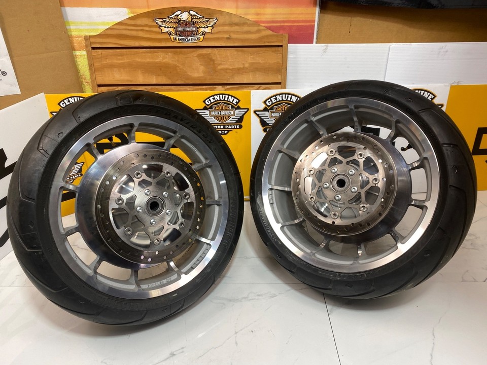 OEM 18-25 Harley Fat Boy Front 18x4" Rear 18x8 Wheels Rims, Tires ...