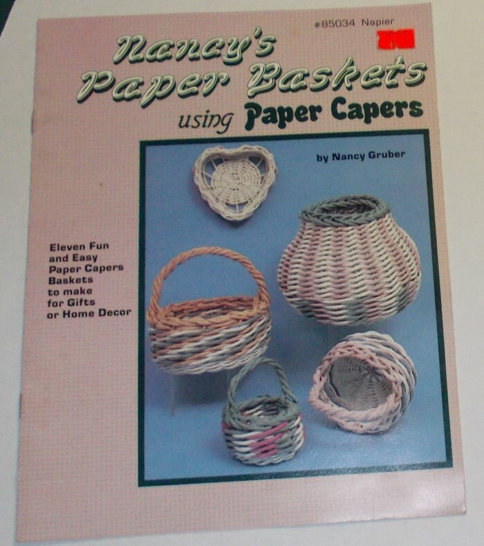 1989 Nancy Gruber PAPER BASKETS using Paper Capers BOOK #85034 patterns ...