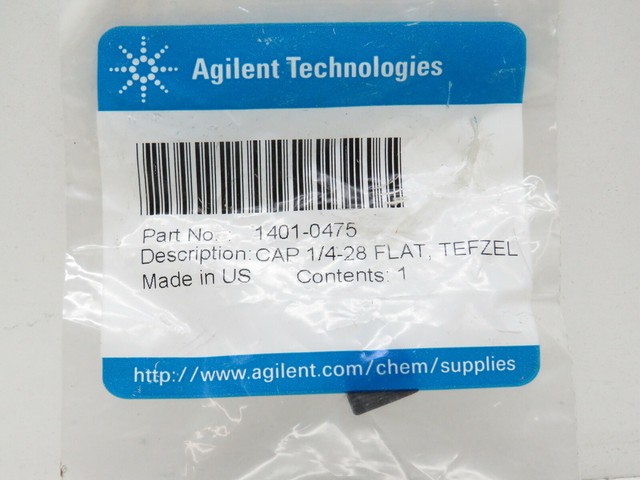 Agilent Technologies Cap 1/4-28 Flat Tefzel PN 1401-0475 for sale ...