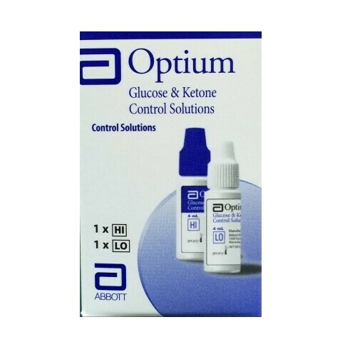 Abbott Optium Glucose & Ketone Control Solution (HI/LO) | eBay