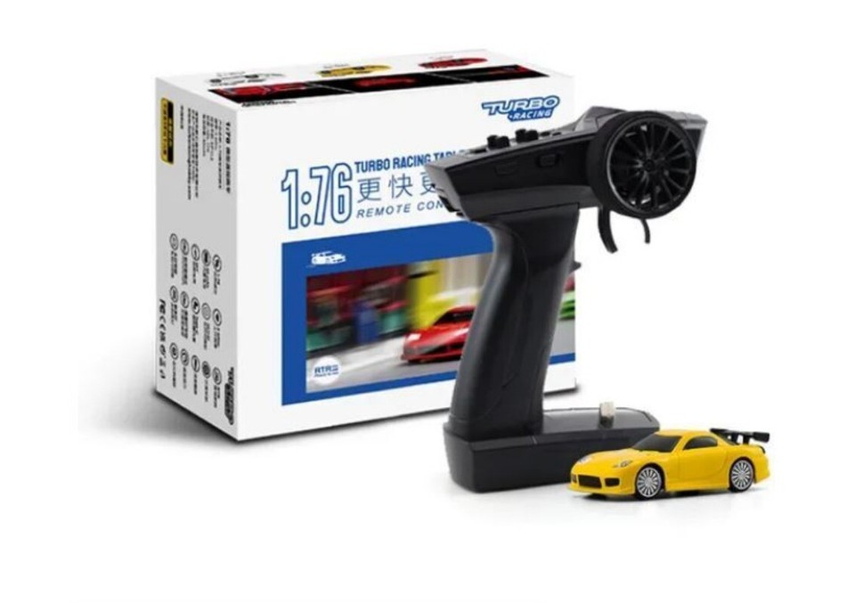 Turbo Racing 1:76 C75 C71 C73 C72 Drift RC Car w/ Gyro Radio Full ...