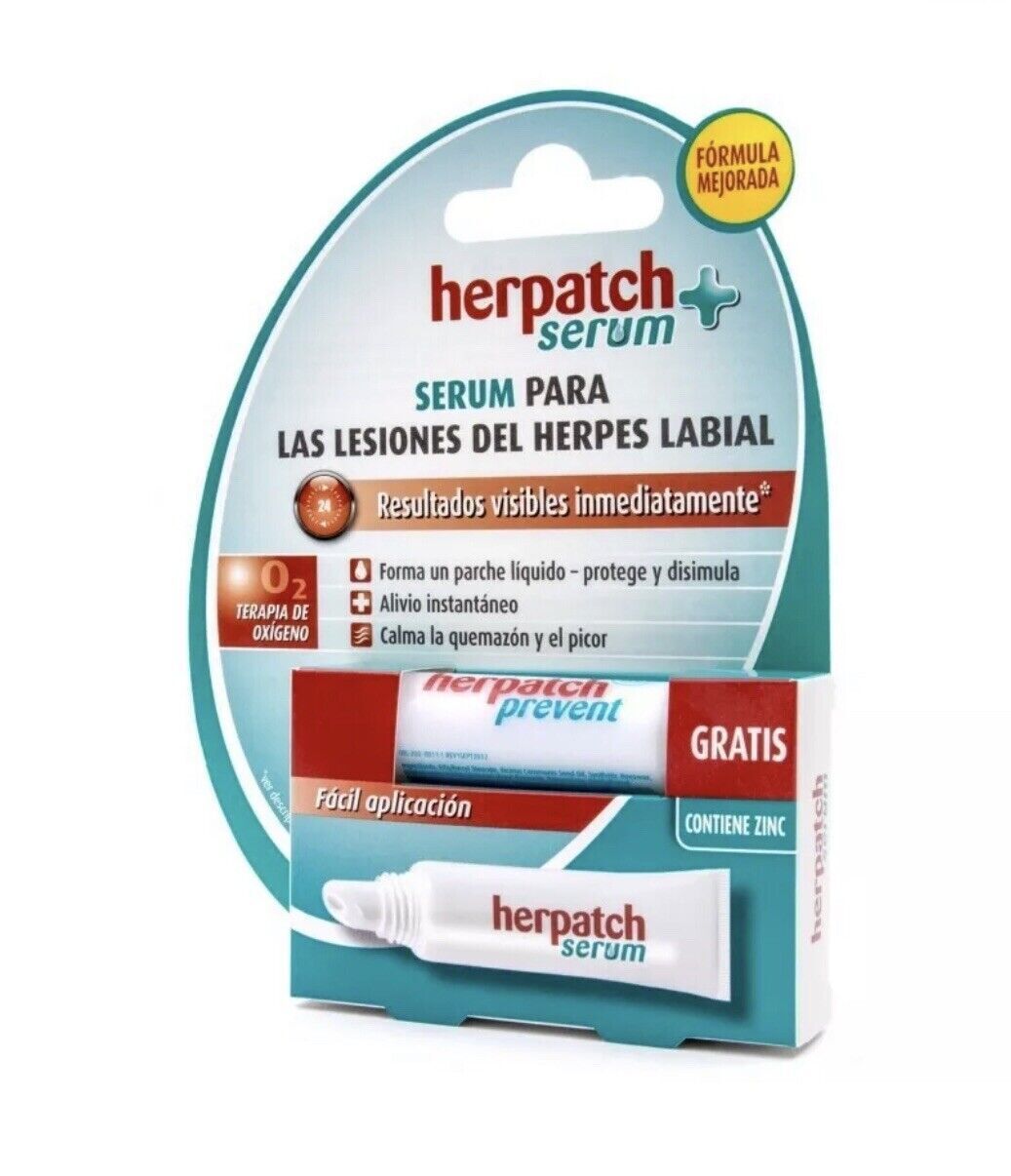 HERPATCH COLD SORE SERUM 5ml + HERPATCH PREVENT STICK FREE!! | eBay