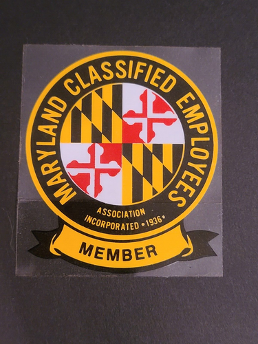 Maryland Classified Employees Association Member (INSIDE WINDOW ...