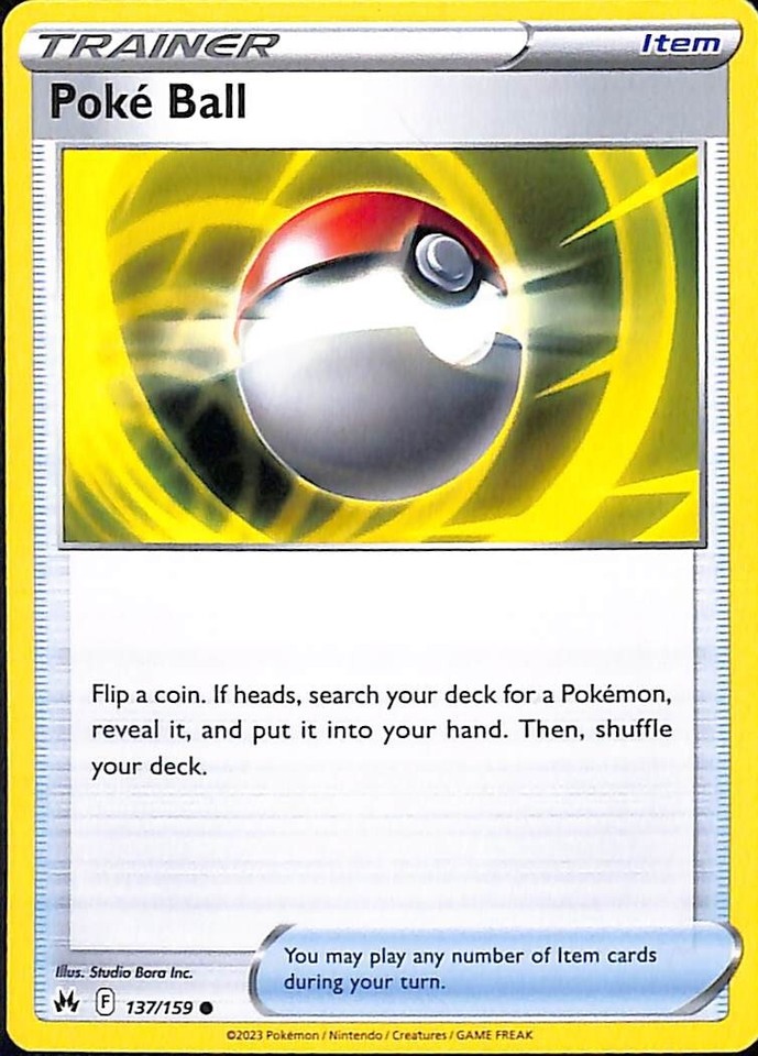 Poke Ball 137/159 Crown Zenith for sale | eBay
