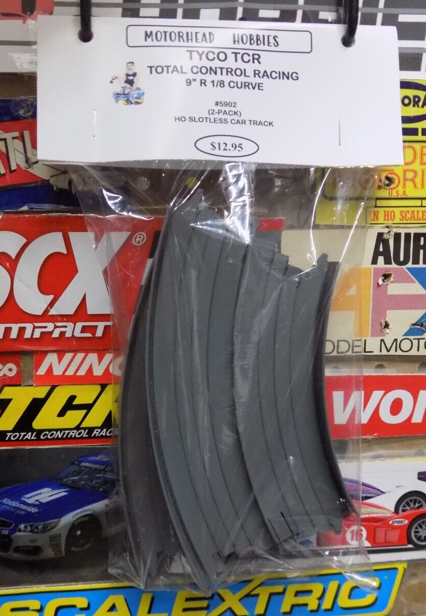 TYCO TCR, TOTAL CONTROL RACING, 9" R 1/8 CURVE, #5902, (2-PACK) | eBay