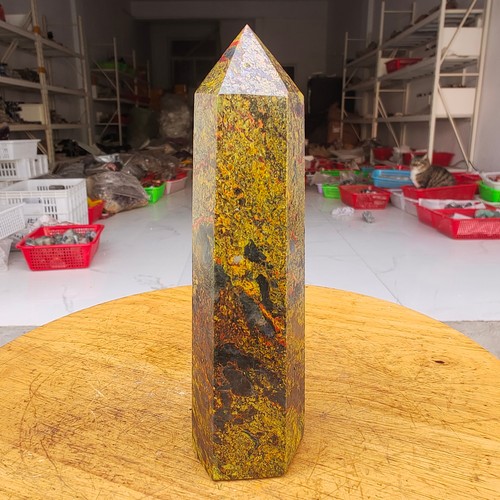 530g Natural Realgar Ore Stone Crystal Point Obelisk Healing Mineral | eBay