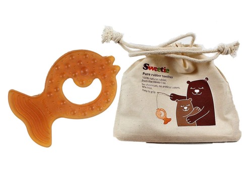Pure Natural Rubber Teether Fish 100% Pure Natural Rubber Teether Soft ...