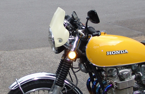 UNIVERSAL CAFE RACER BIKINI FRONT HEADLIGHT FAIRING FLYSCREEN ...